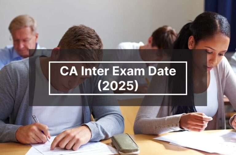 CA Inter Exam Date (2024)